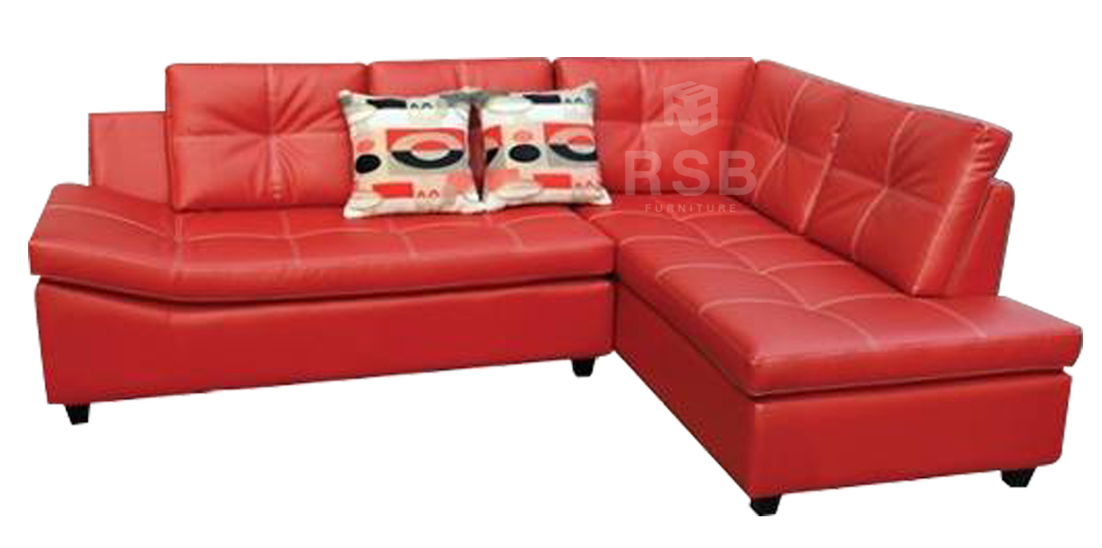 โซฟา L SHARP ชุดเข้ามุม เย็บหนังลายตาราง สั่งทำสีได้ รหัส 3215 - โต๊ะ ...